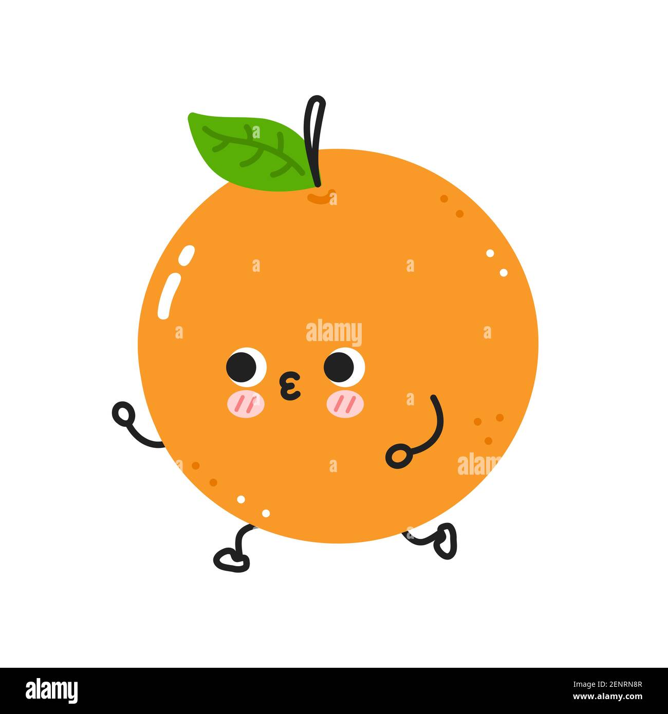 Cute fruit character exercise Stock Vector Images - Alamy