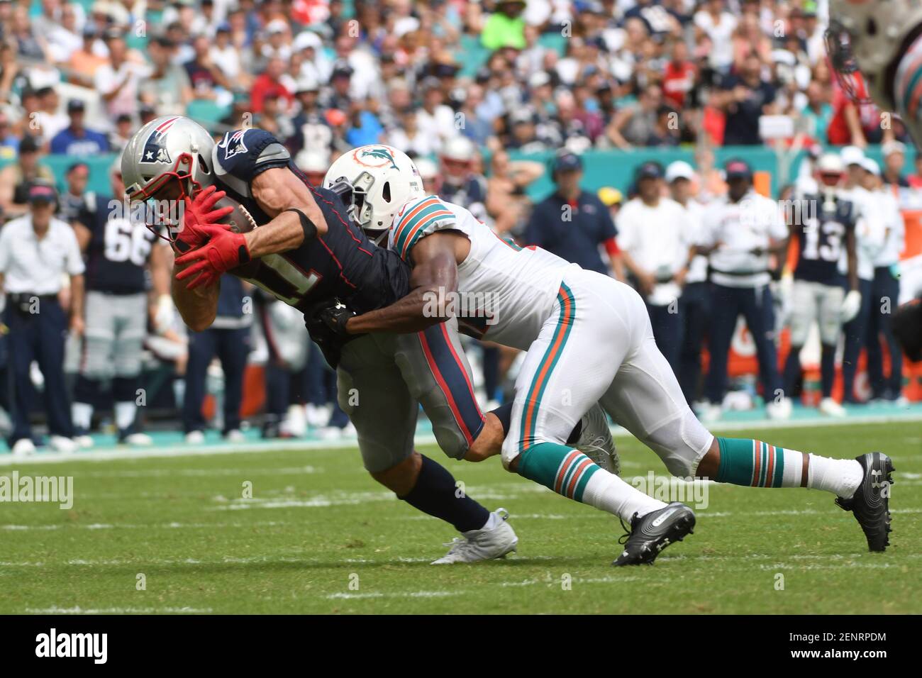 September 15, 2019: Julian Edelman #11 of the New England Patriots is ...