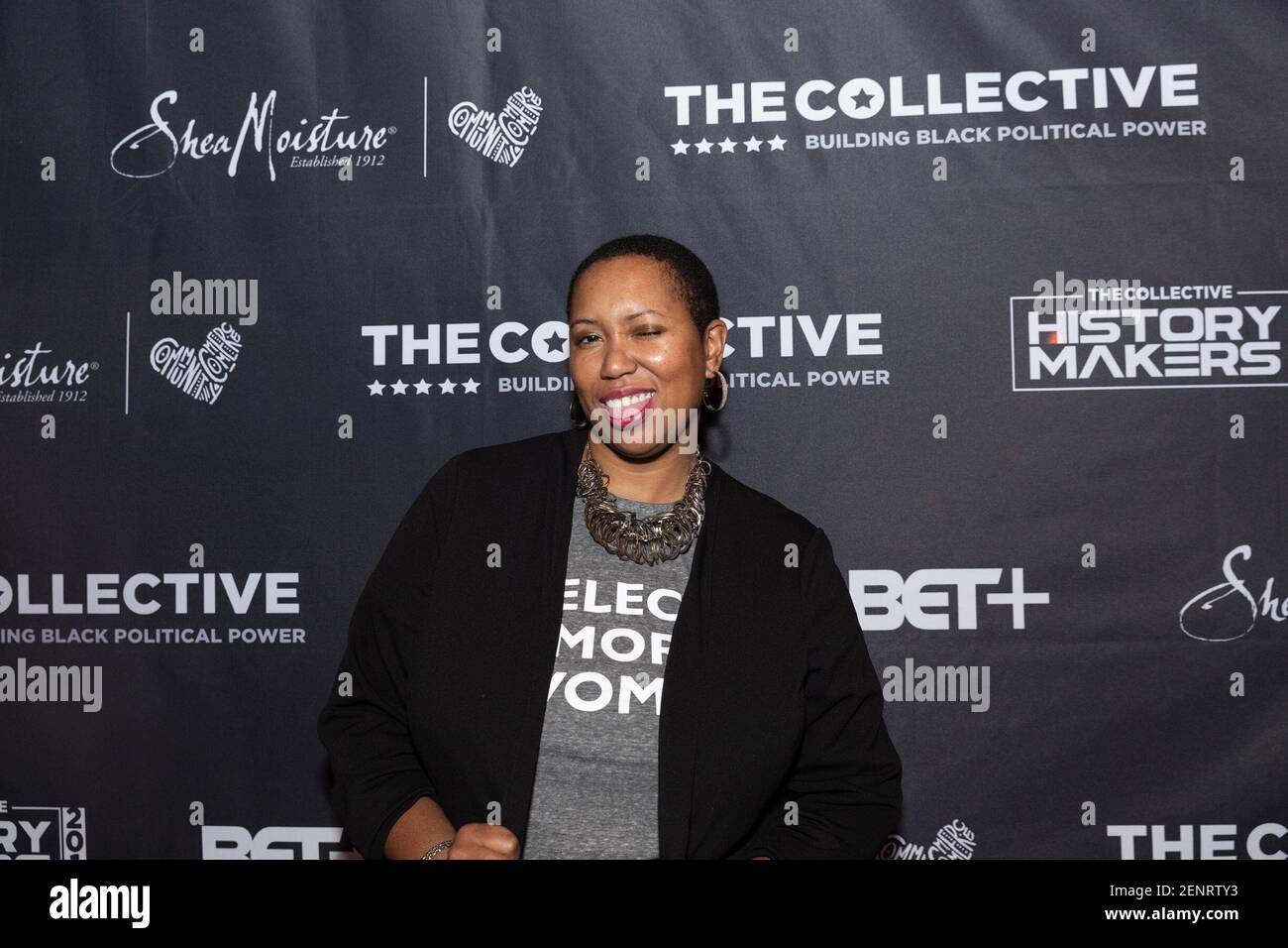 The Collective PAC's Stefanie Brown James, Co-founder and Senior Advisor, poses for a photo at ...