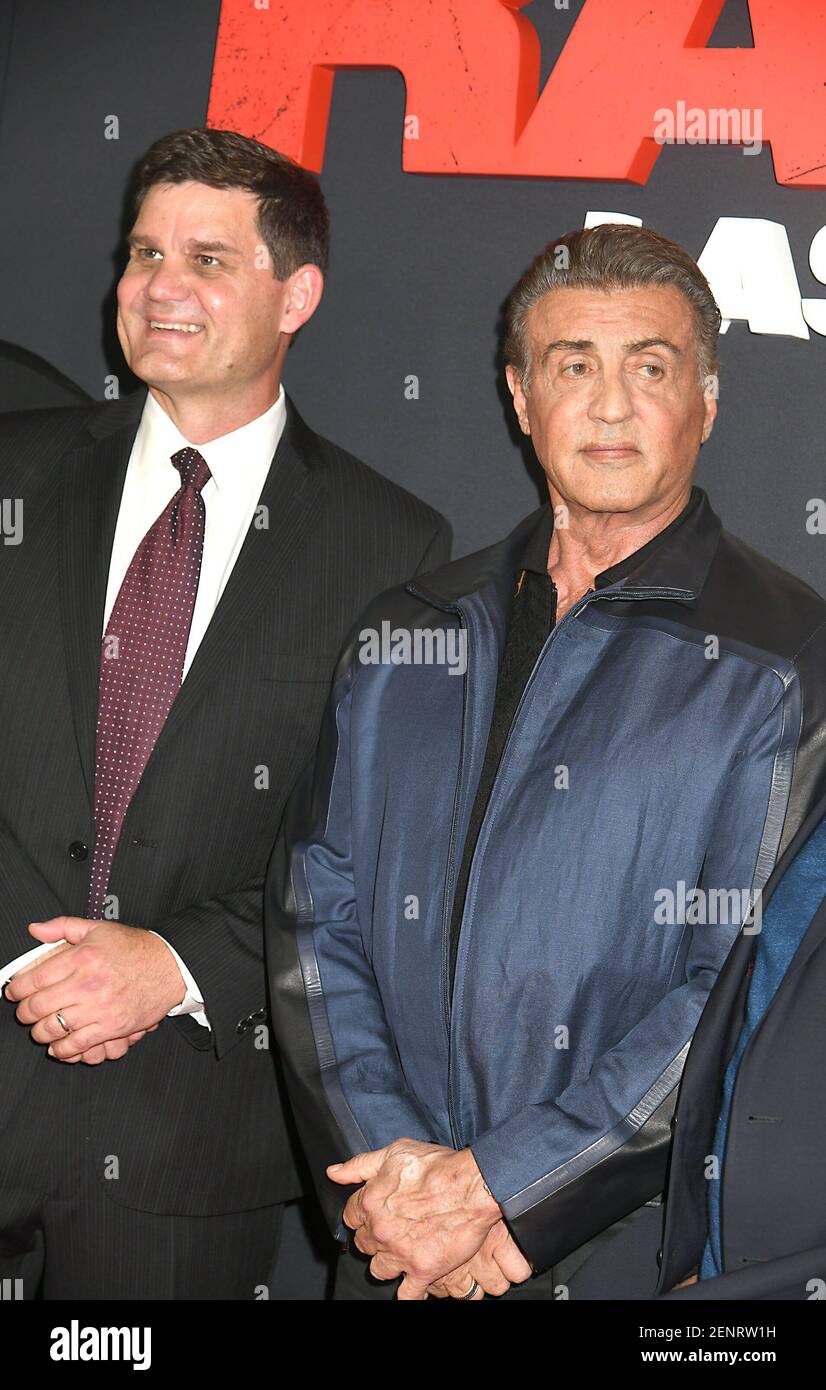 Jason Constantine and writer and actor Sylvester Stallone attends the ...