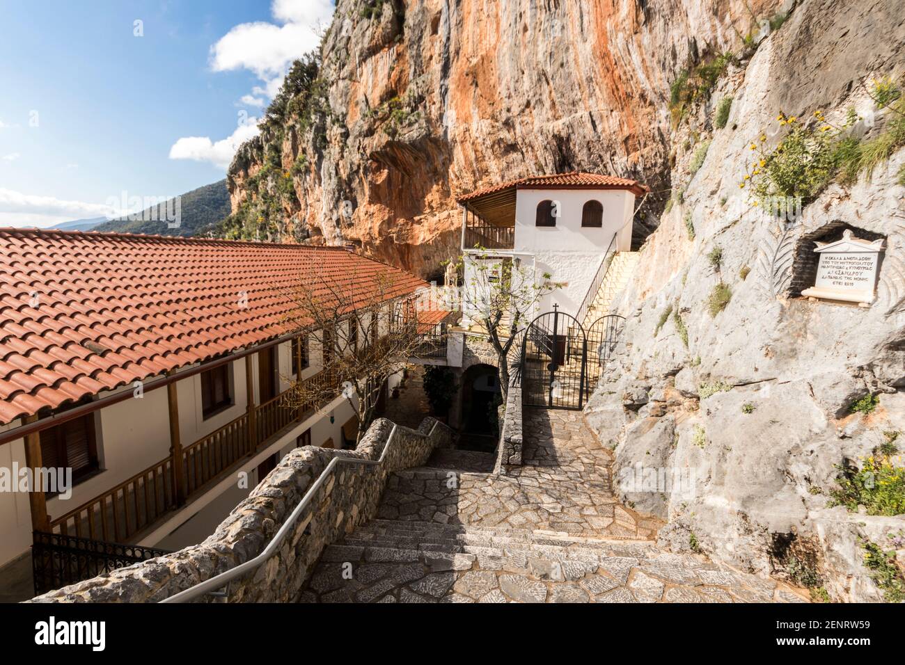 Kosmas, Greece. The Monastery of Panagia Elona in the Parnon Mountains ...