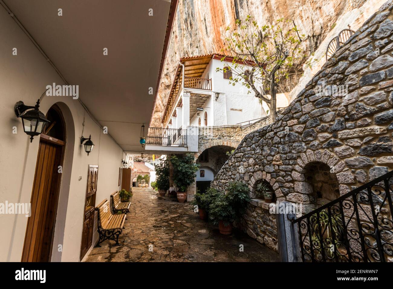 Kosmas, Greece. The Monastery of Panagia Elona in the Parnon Mountains ...