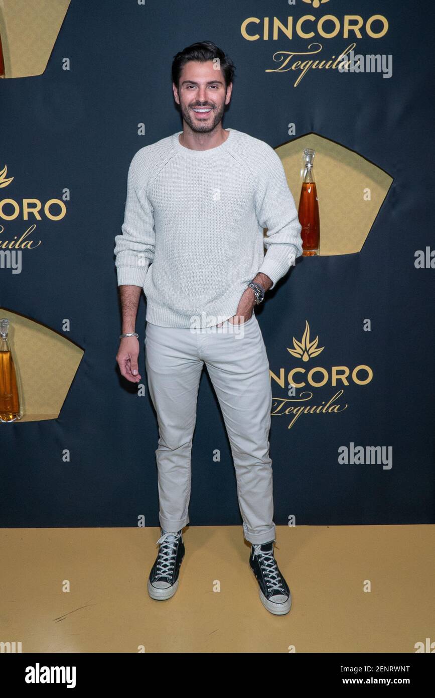 Joey Zauzig attends the launch of Cincoro Tequila by Five Professional ...