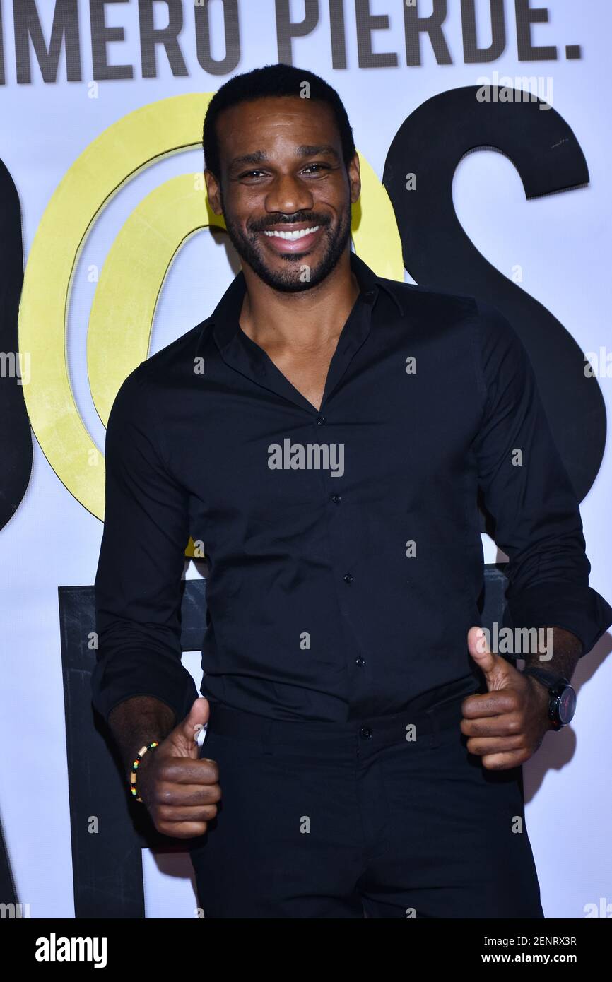 MEXICO CITY , MEXICO - SEPTEMBER 18: Harding Junior poses for photos ...