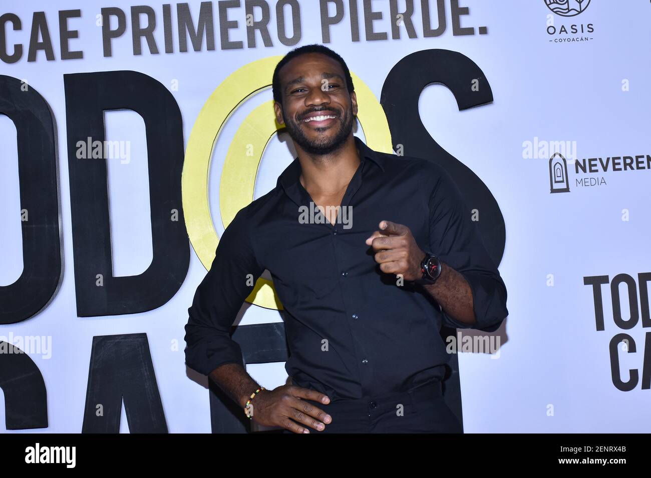 MEXICO CITY , MEXICO - SEPTEMBER 18: Harding Junior poses for photos ...