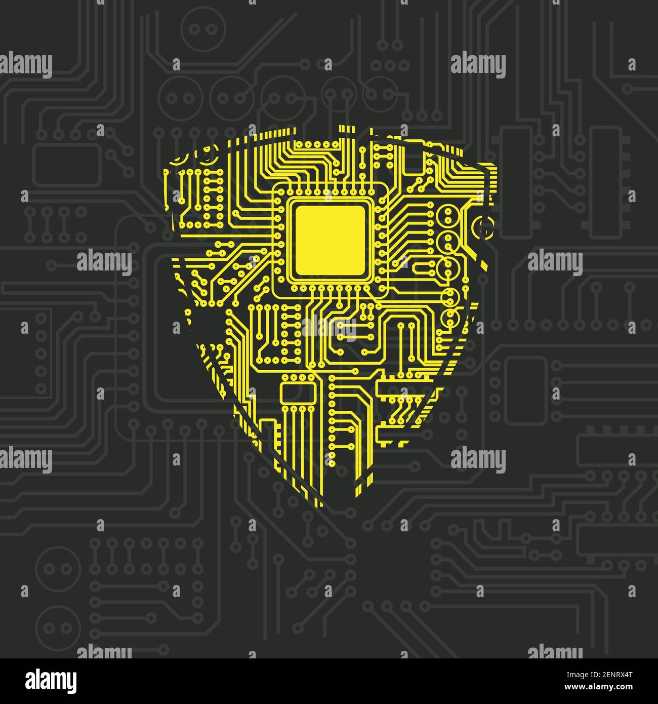 Digital shield security pattern Stock Vector Image & Art - Alamy