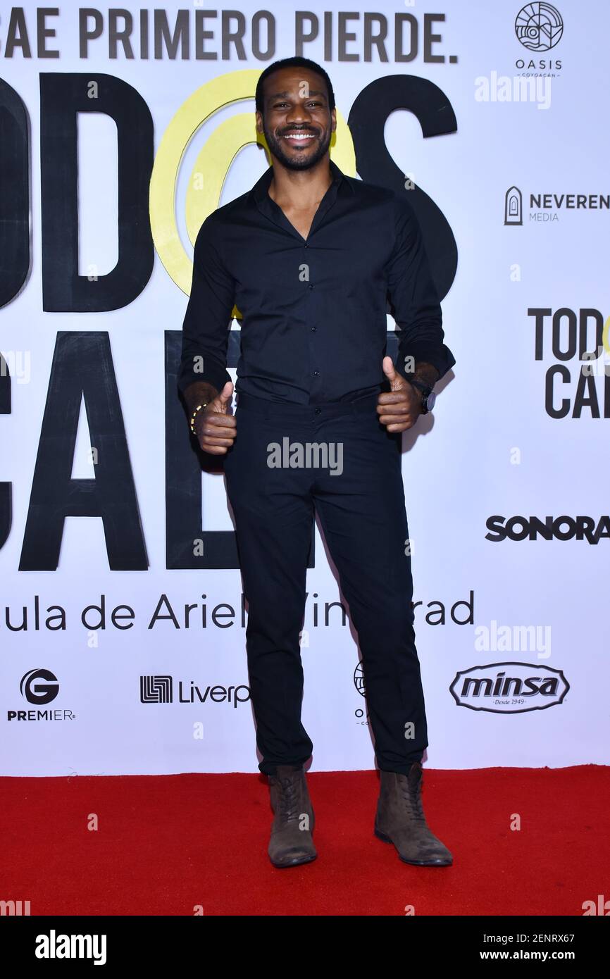 MEXICO CITY , MEXICO - SEPTEMBER 18: Harding Junior poses for photos ...