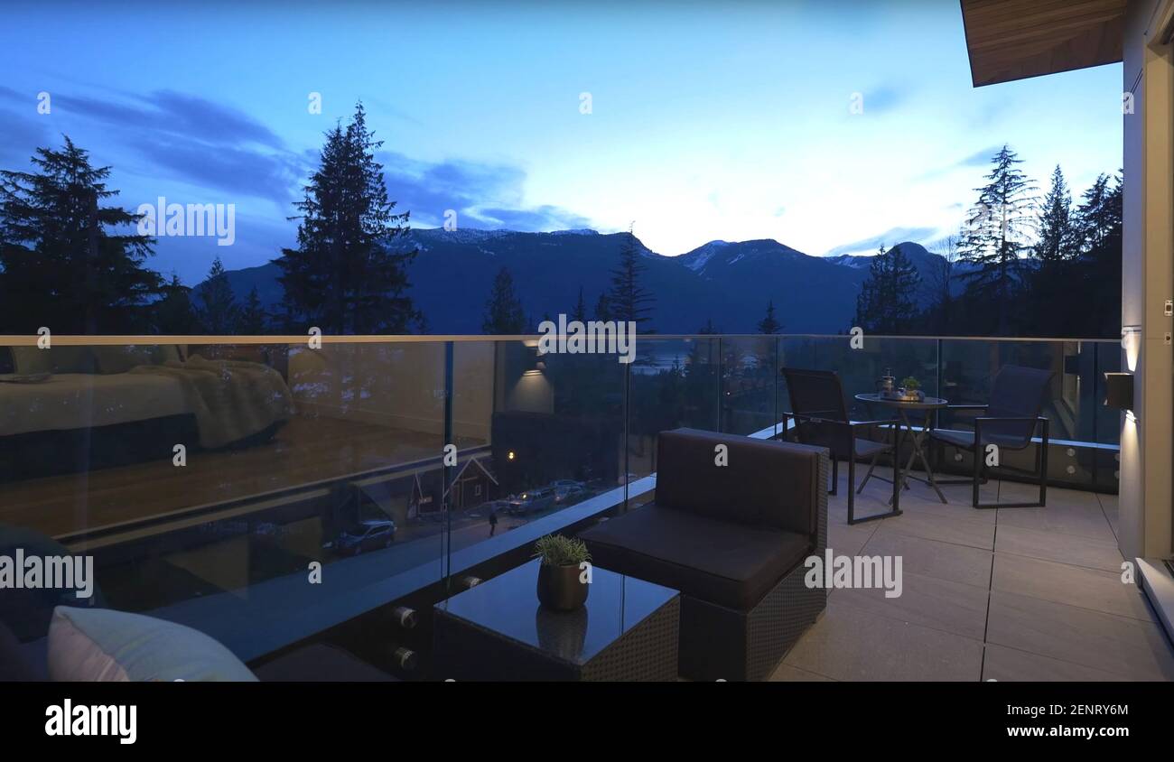 Luxurious Decorative Balcony Terrace With Natural View Outside Of ...