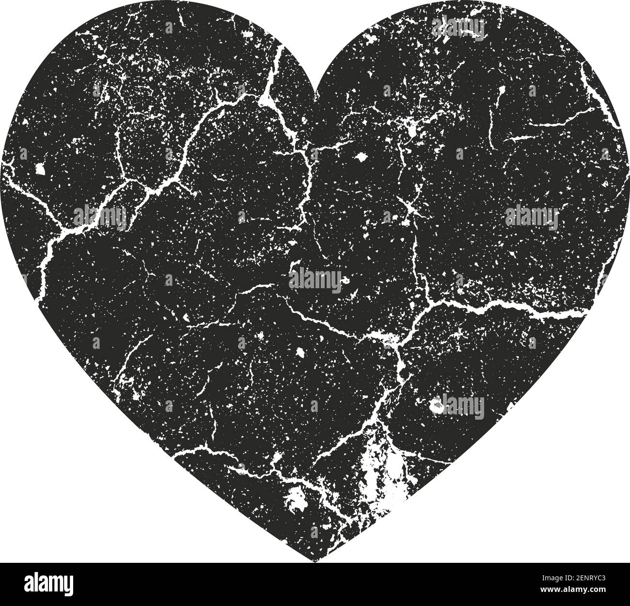 Isolated distress grunge heart with concrete texture. Element for ...