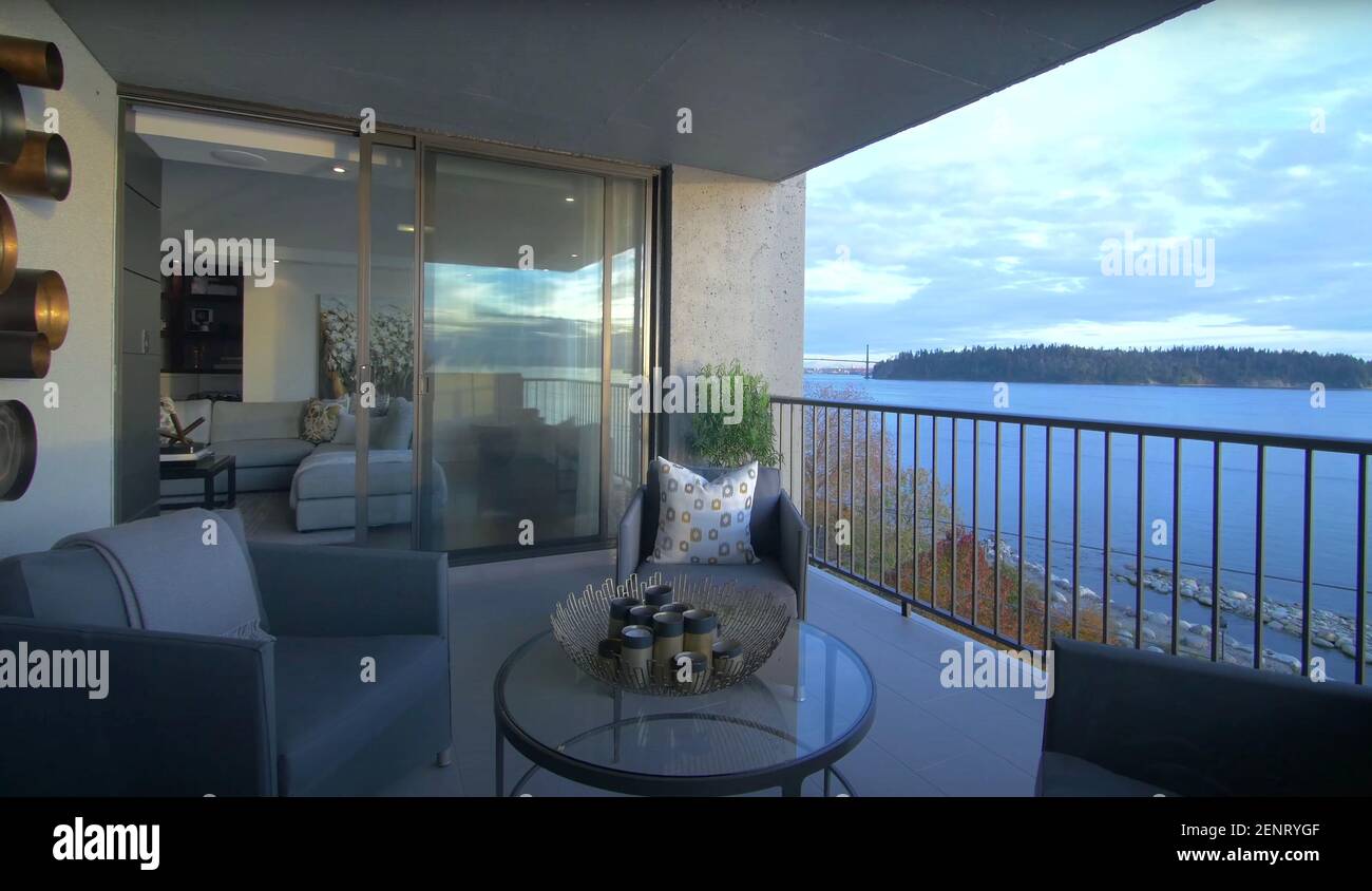 Luxurious Decorative Balcony Terrace With Natural View Outside Of ...