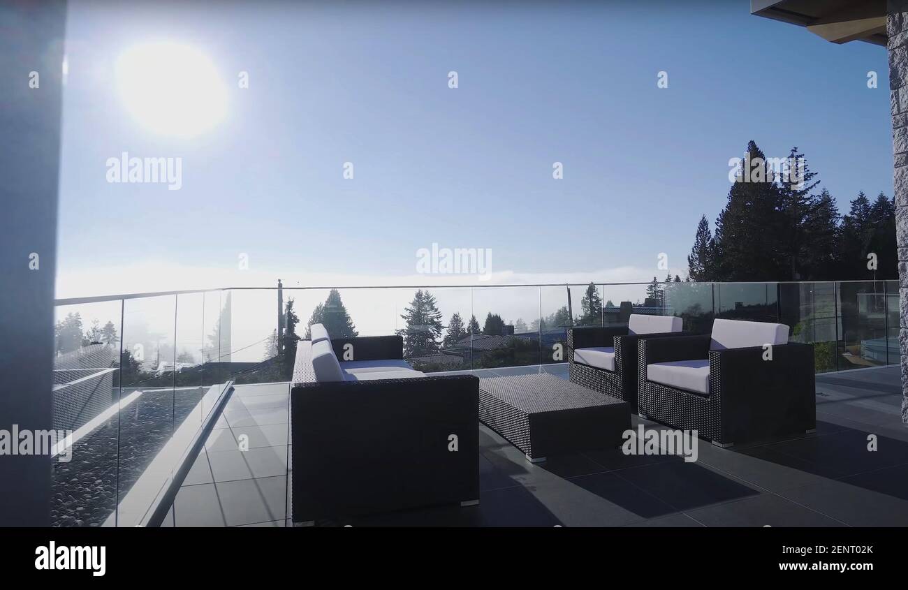 Luxurious Decorative Balcony Terrace With Natural View Outside Of ...