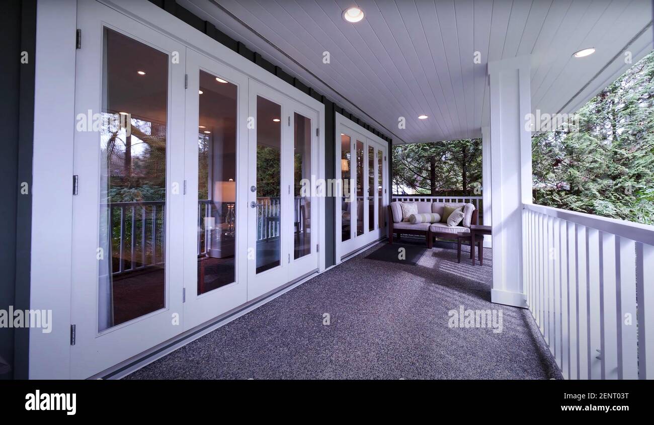 Luxurious Decorative Balcony Terrace With Natural View Outside Of ...