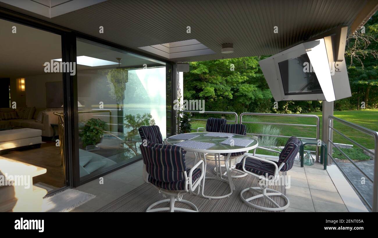 Luxurious Decorative Balcony Terrace With Natural View Outside Of ...