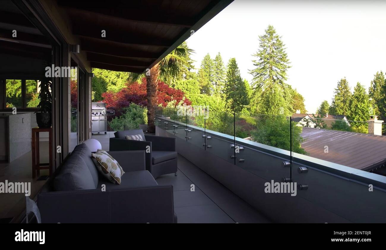 Luxurious Decorative Balcony Terrace With Natural View Outside Of ...