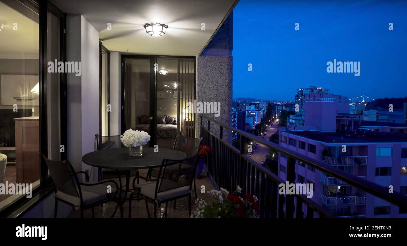 Luxurious Decorative Balcony Terrace With Natural View Outside Of ...