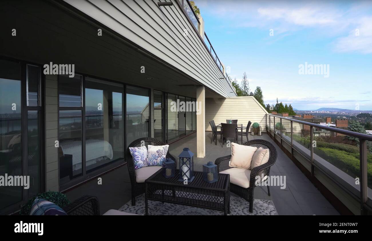 Luxurious Decorative Balcony Terrace With Natural View Outside Of ...