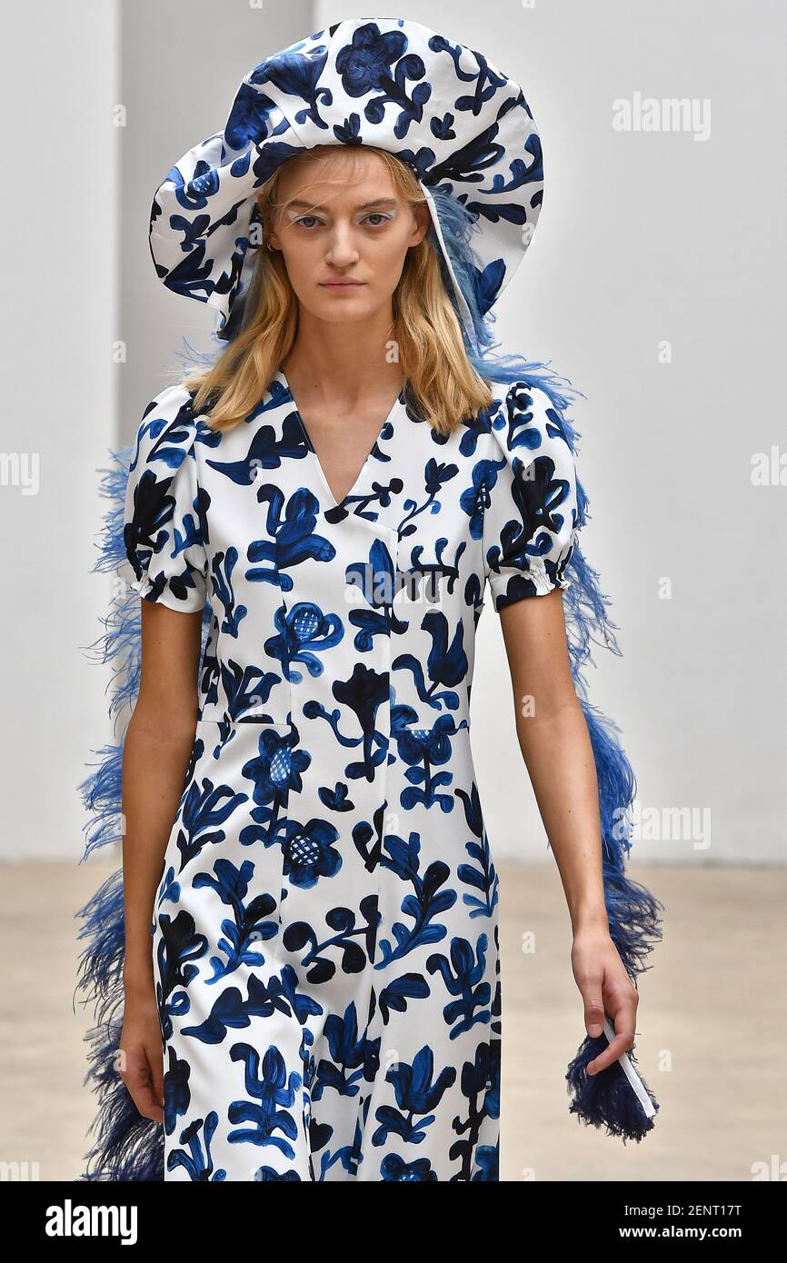 Model walking on the runway Arthur Arbesseri Fashion Show during Milan ...