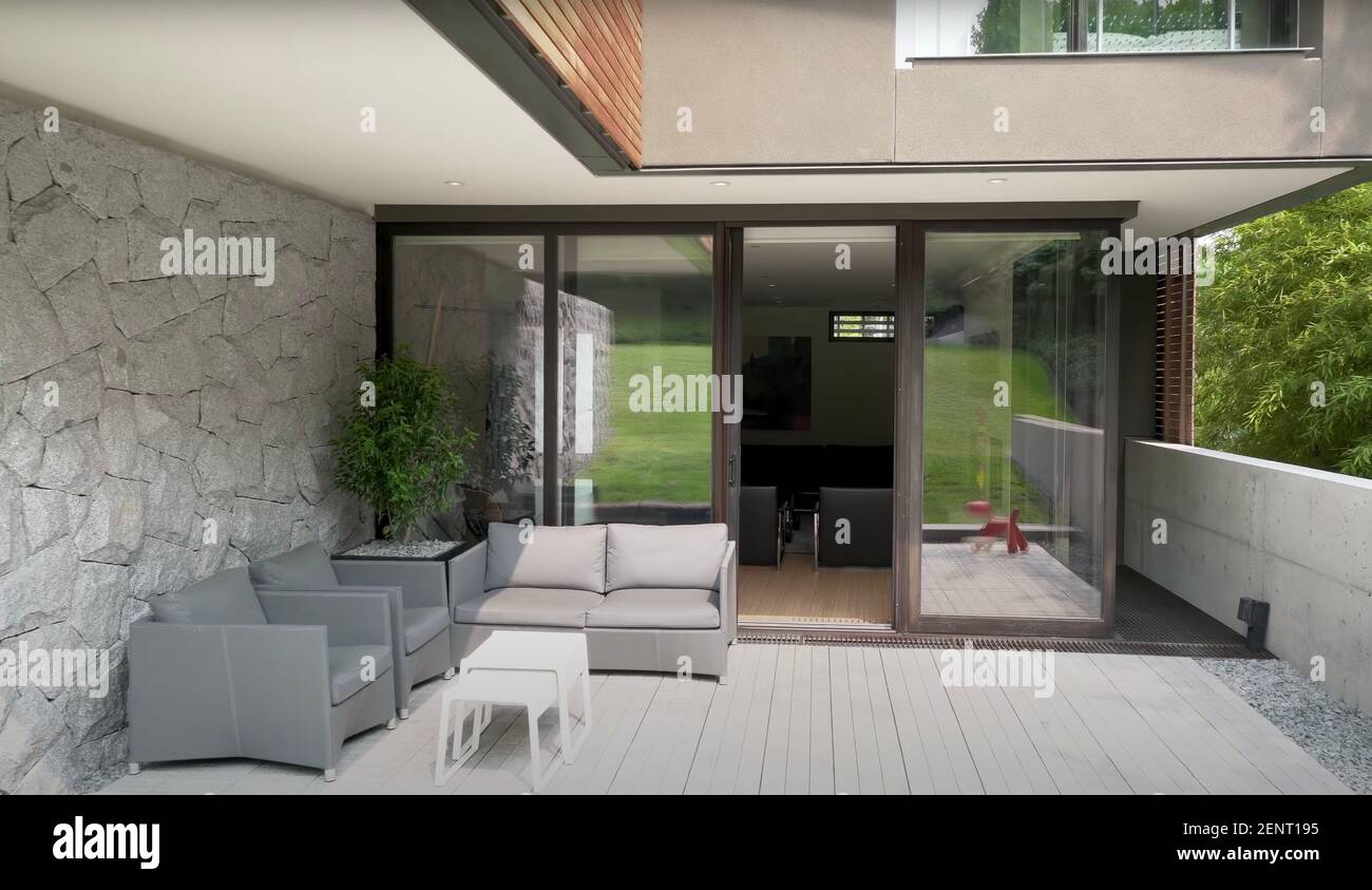 Luxurious Decorative Balcony Terrace With Natural View Outside Of ...