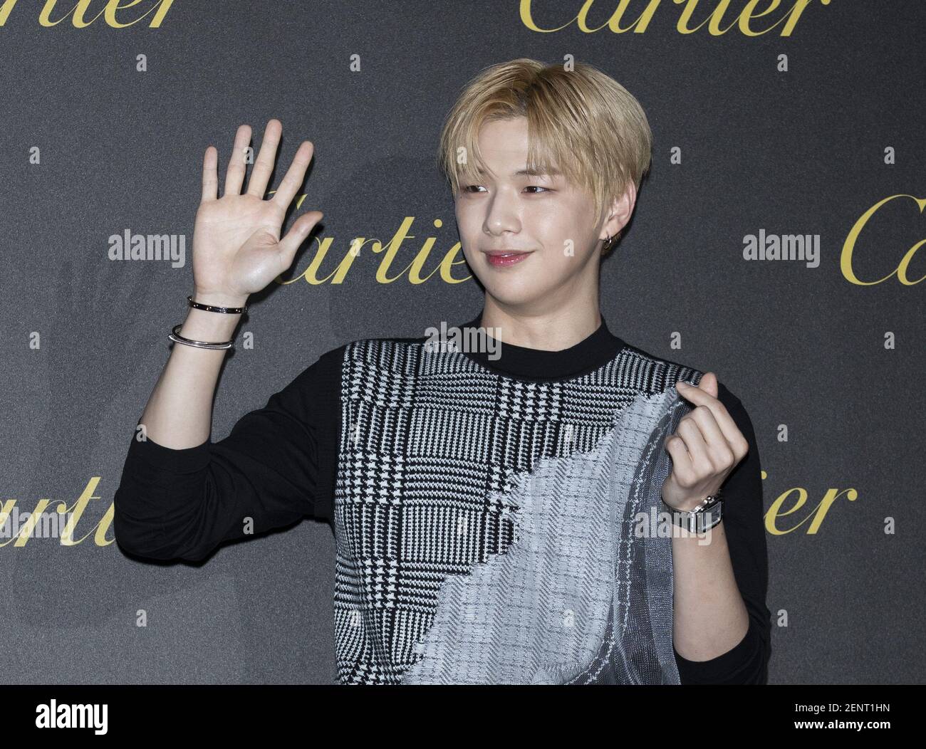 South Korean singer Kang Daniel, former member of boy group Wanna One ...