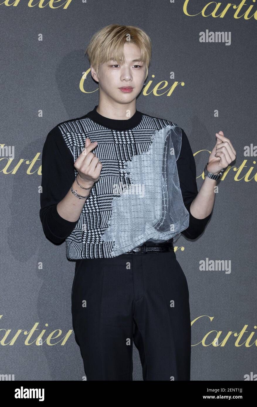South Korean singer Kang Daniel, former member of boy group Wanna One ...