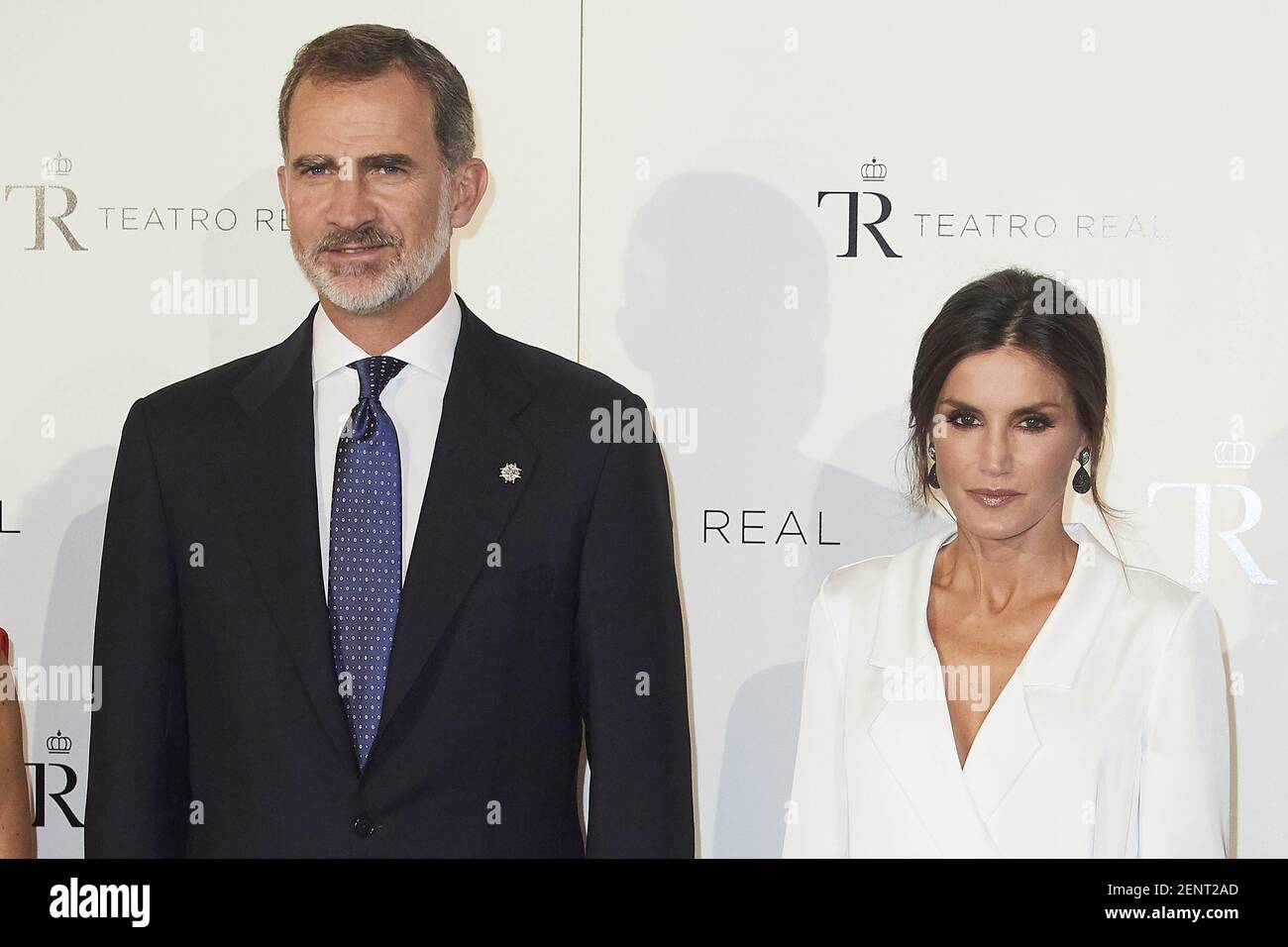 18-09-2019 Madrid Queen Letizia and King Felipe visiting the opera ...