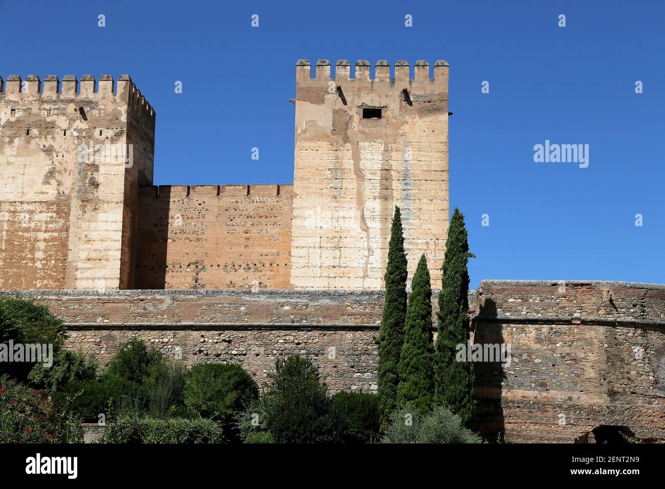 Alhambra Palace - medieval moorish castle in Granada, Andalusia, Spain ...