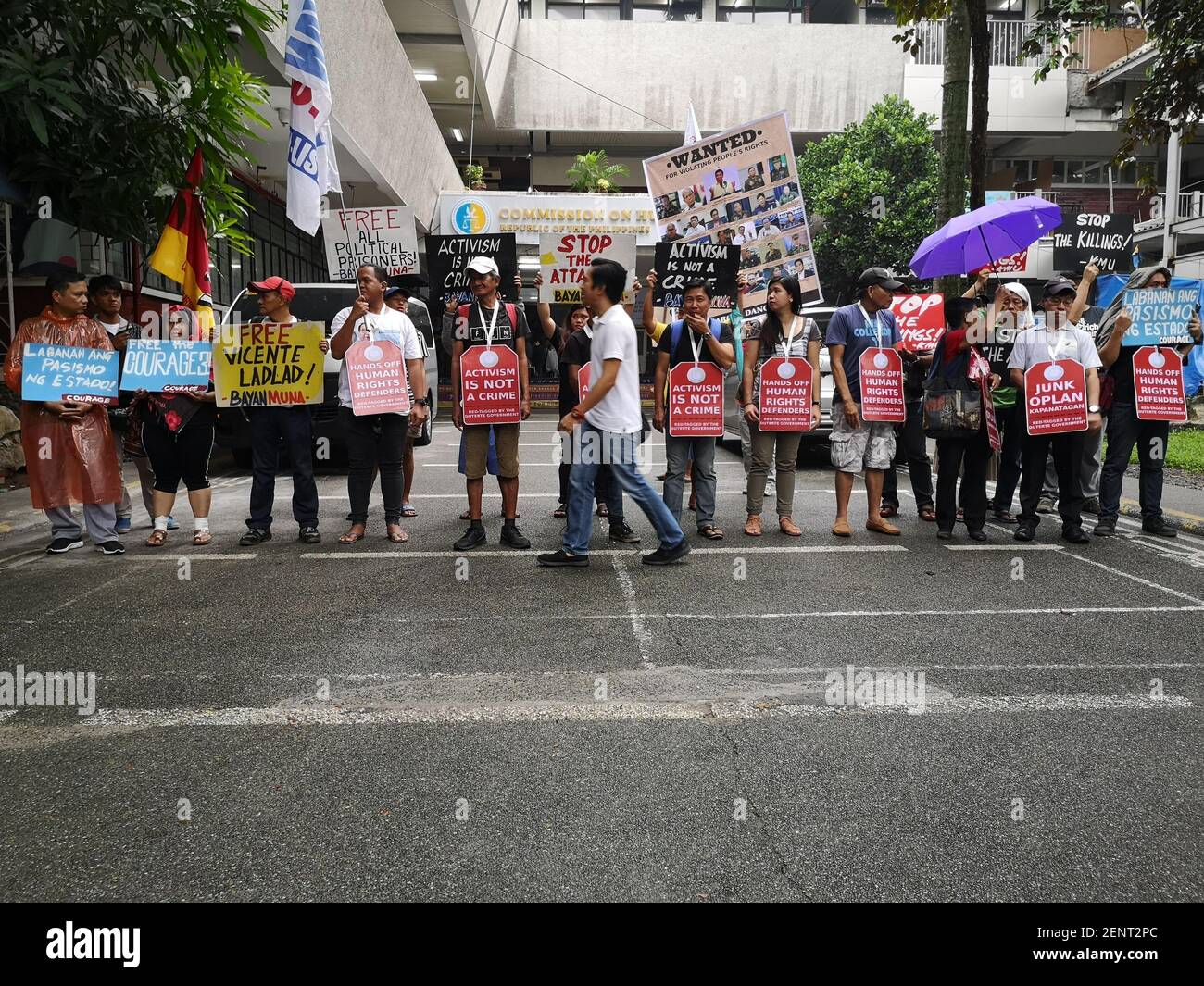 Militant groups organized 'stop fascist attack' protest to condemn ...