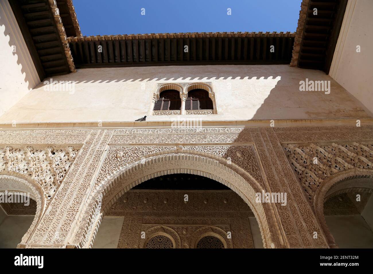 Alhambra Palace - medieval moorish castle in Granada, Andalusia, Spain Stock Photo - Alamy