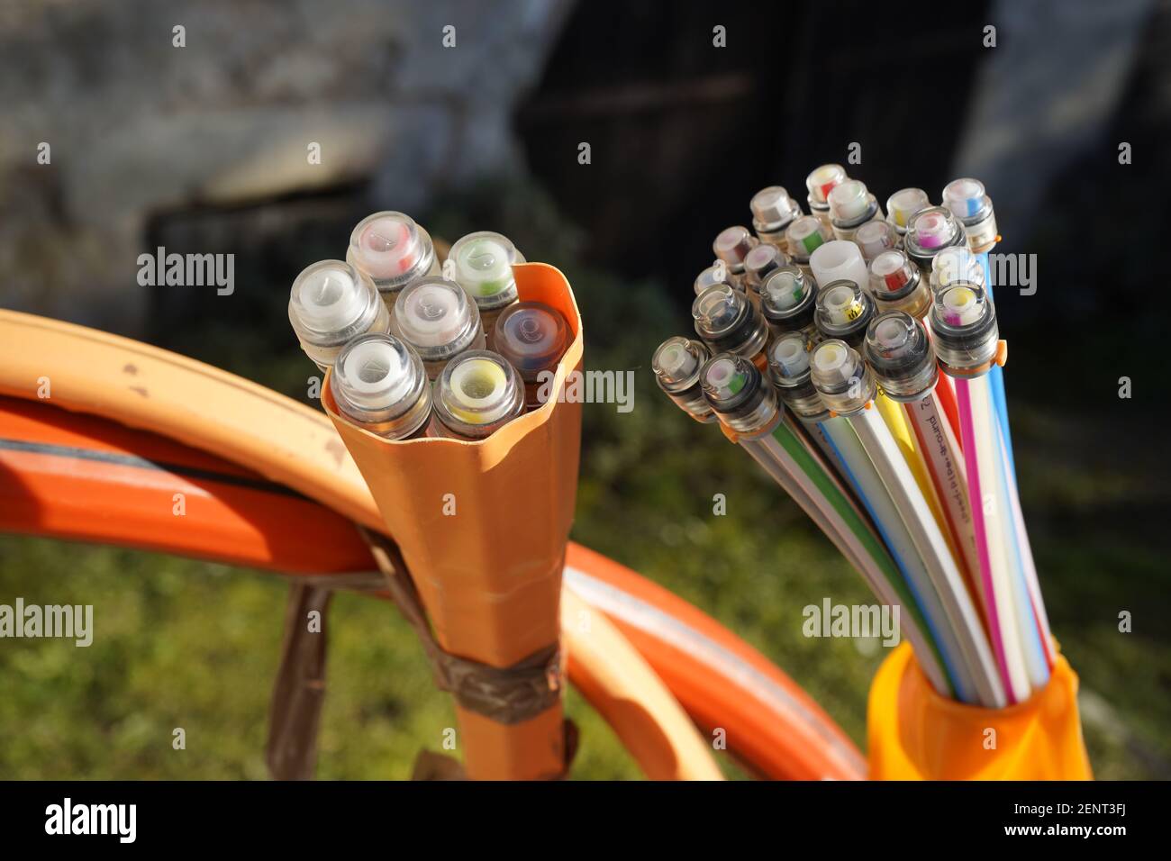 High speed internet cables Stock Photo - Alamy