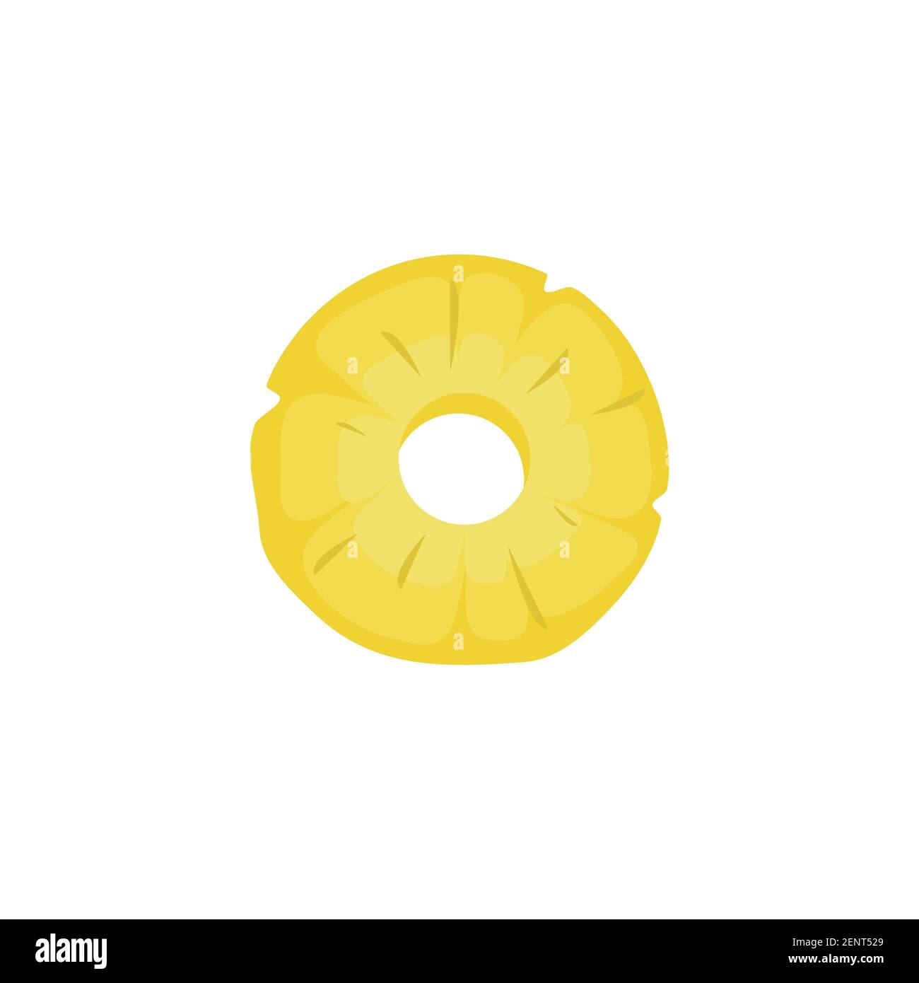 Pineapple Slice Illustration