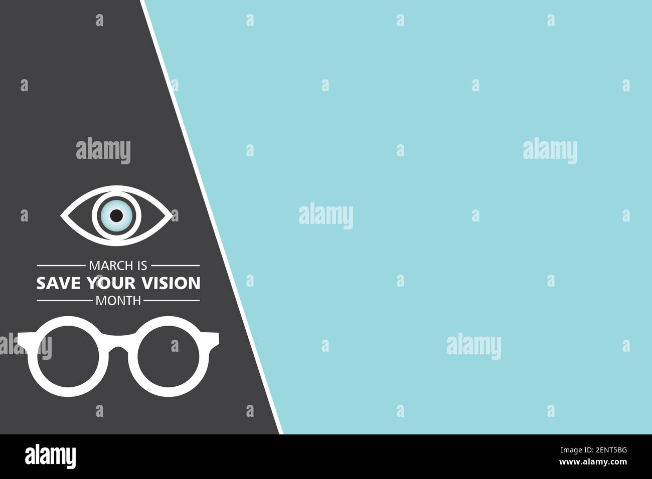Vector illustration of Save your vision month observed in month of ...