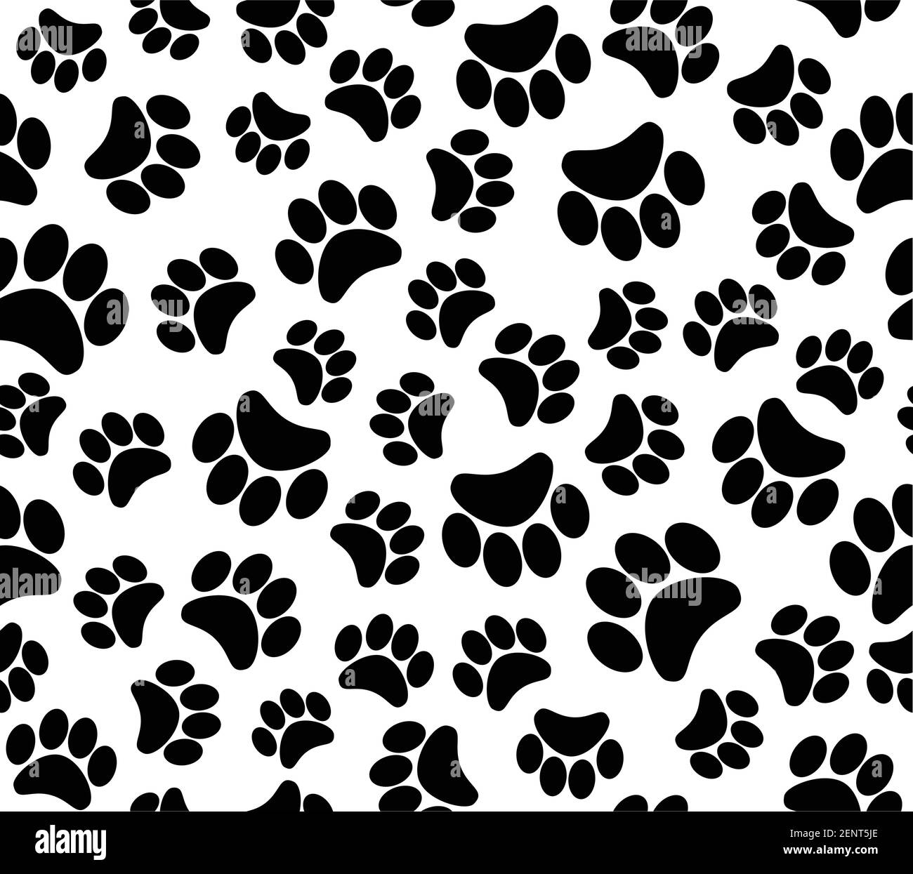 Background Animal Footprints, Dog Paw Puppy Paw, Cat Paw Stock Vector ...