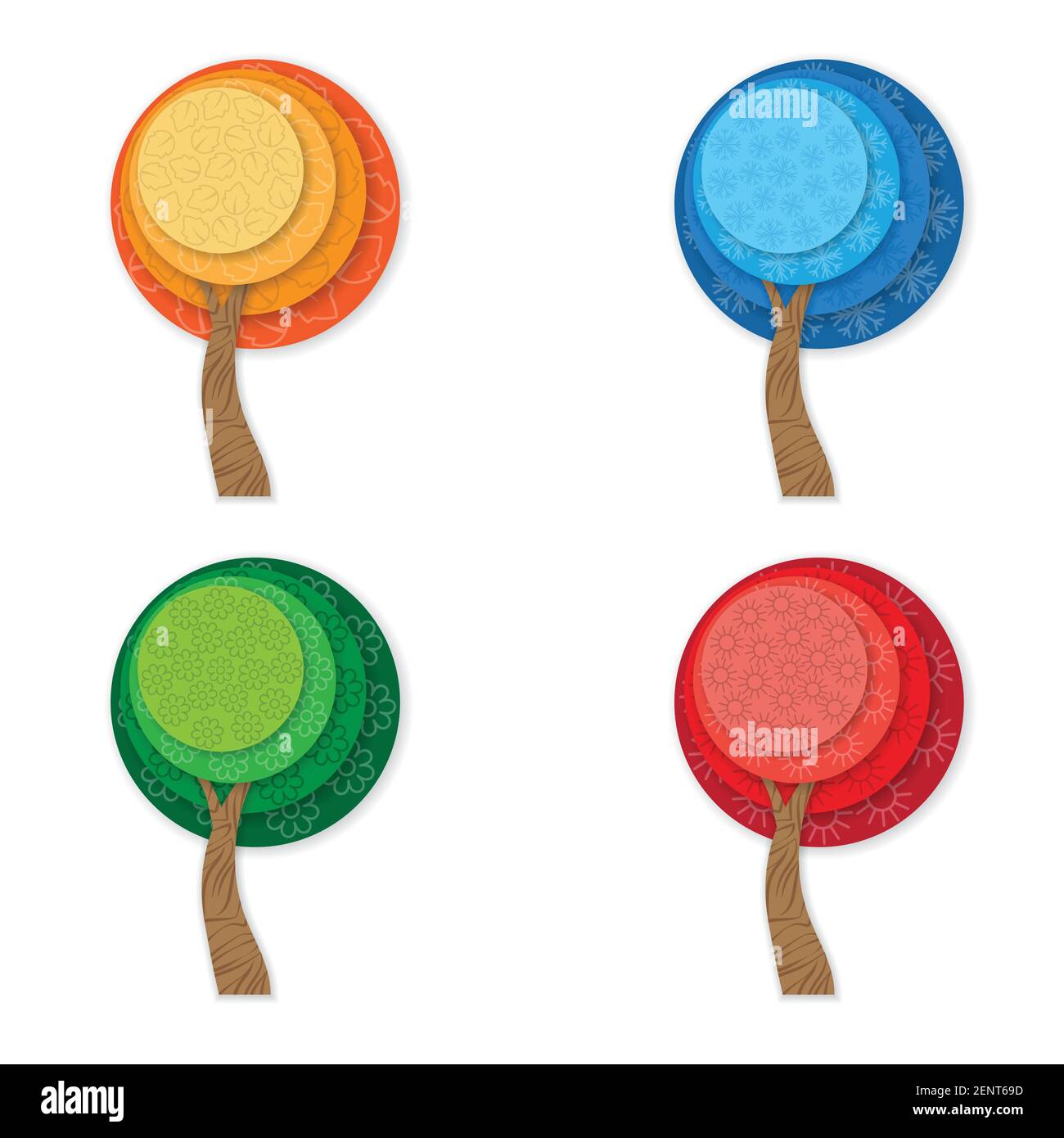 Flat background snow sunshine Stock Vector Images - Alamy