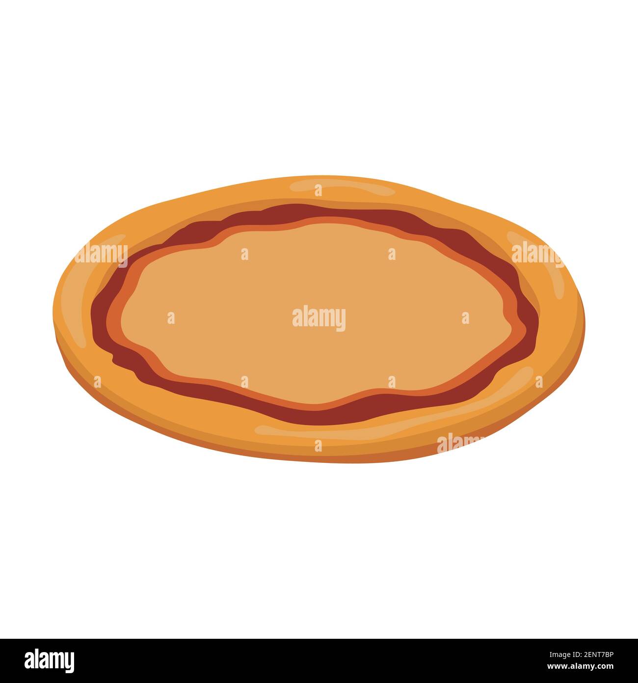 Form for pizza. Empty to fill by yourself. Vector illustration isolated ...