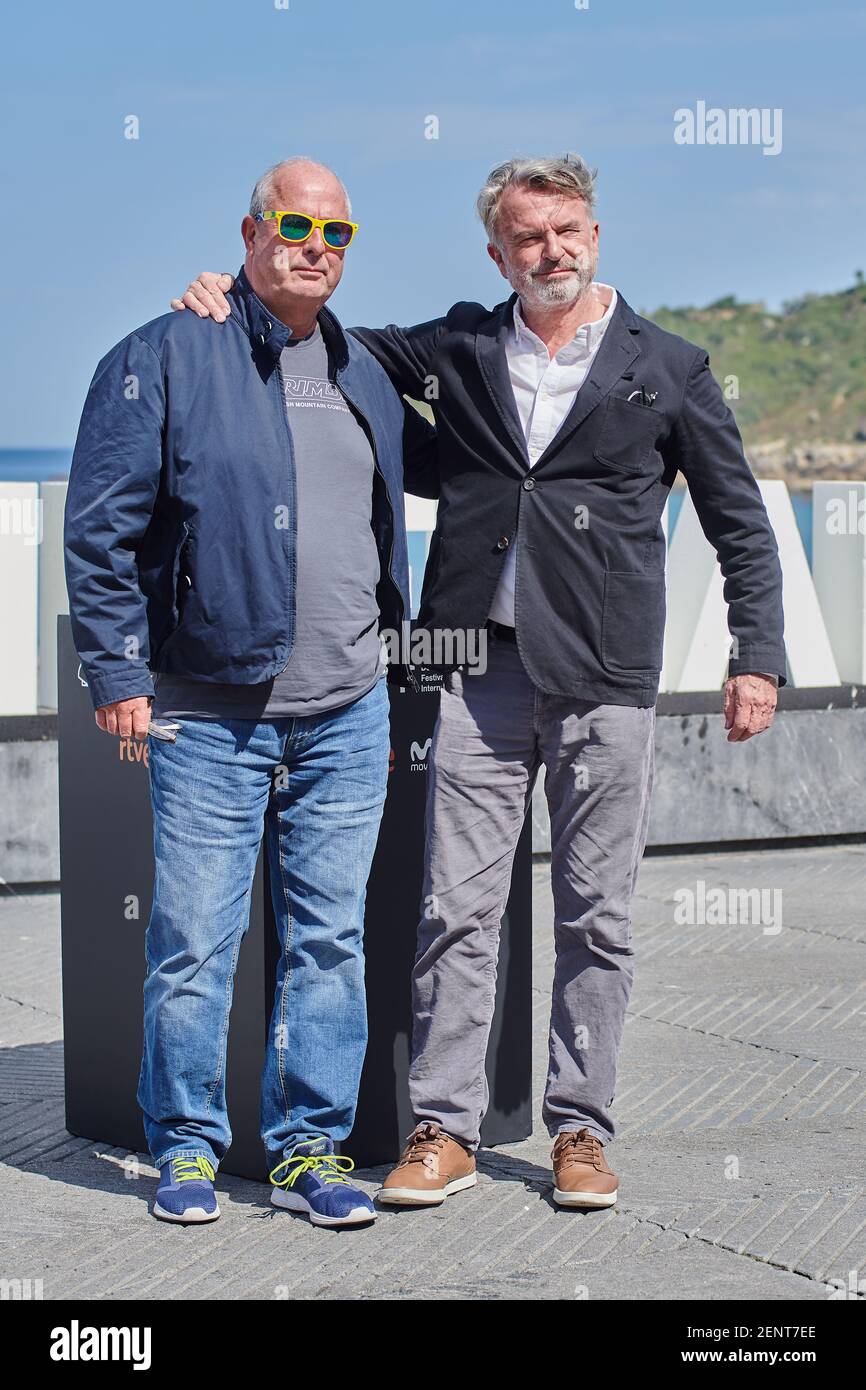 Sam Neil and Roger Michell attend the photocall of 'Blackbird' during ...
