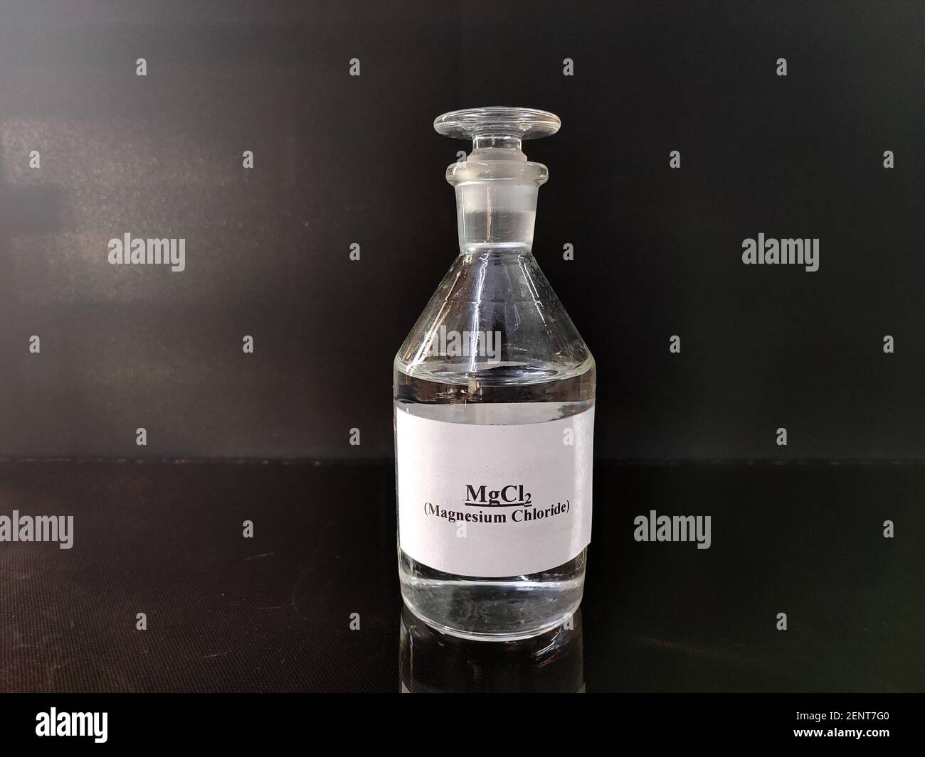 transparent bottle filled with reagent solution Stock Photo - Alamy