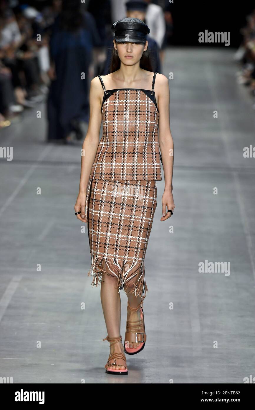 Model walking on the runway Sportmax Fashion Show during Milan Fashion ...