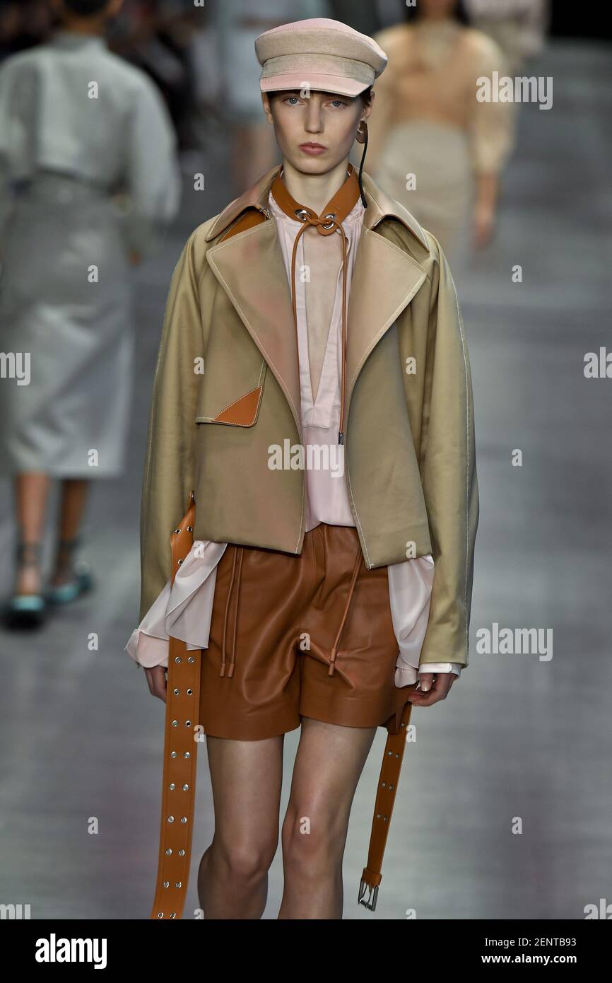 Model walking on the runway Sportmax Fashion Show during Milan Fashion ...