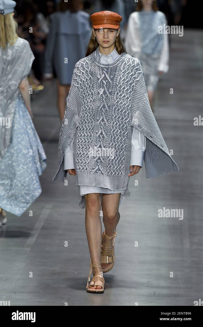 Model walking on the runway Sportmax Fashion Show during Milan Fashion ...