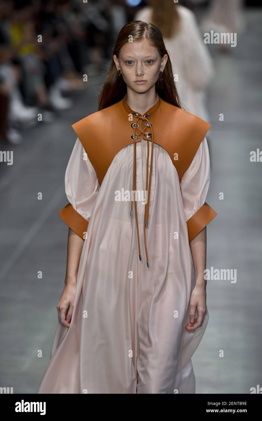 Model walking on the runway Sportmax Fashion Show during Milan Fashion ...