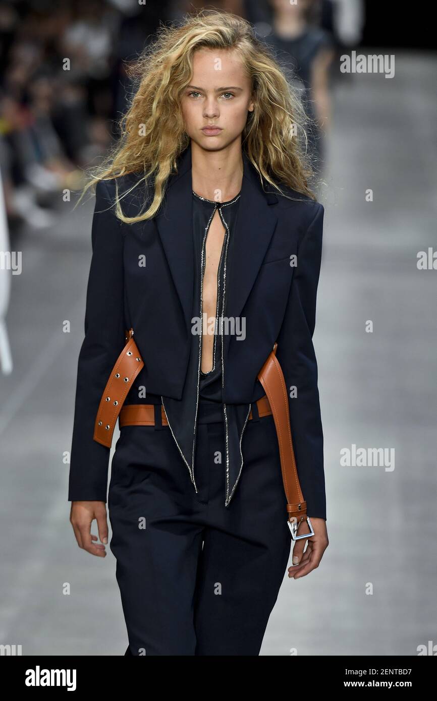 Model walking on the runway Sportmax Fashion Show during Milan Fashion ...