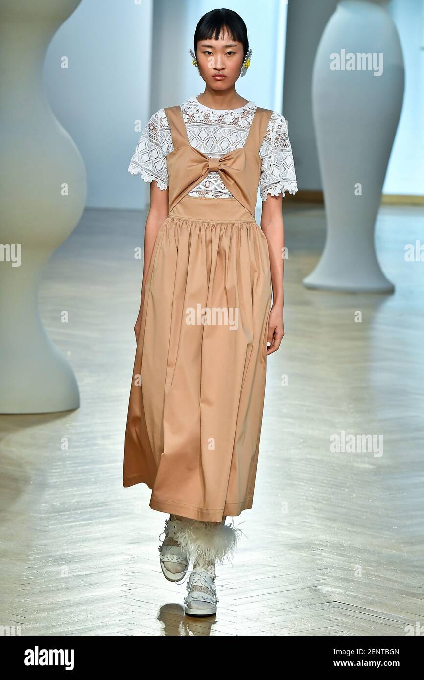 Model walking on the runway Vivetta Fashion Show during Milan Fashion ...