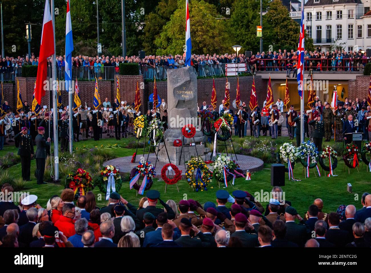 A general view of the ceremony. During the Airborne ceremony with an ...