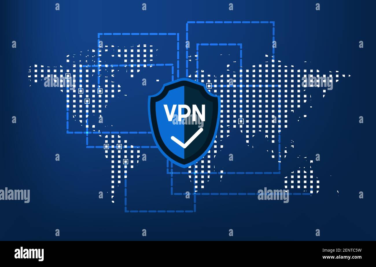 virtual private network cyber web security and privacy concept secure ...