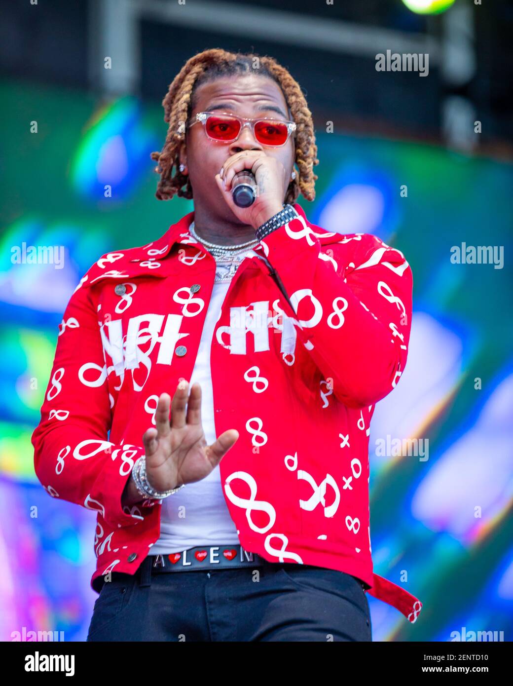 Gunna performs during the 2019 Life is Beautiful Music Festival held in ...