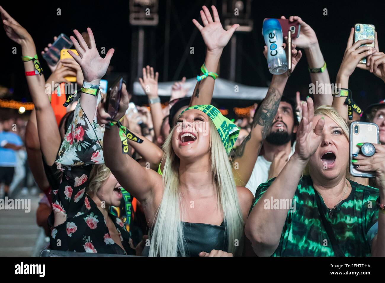 Attendees at the 2019 Life is Beautiful Music Festival held in Downtown ...