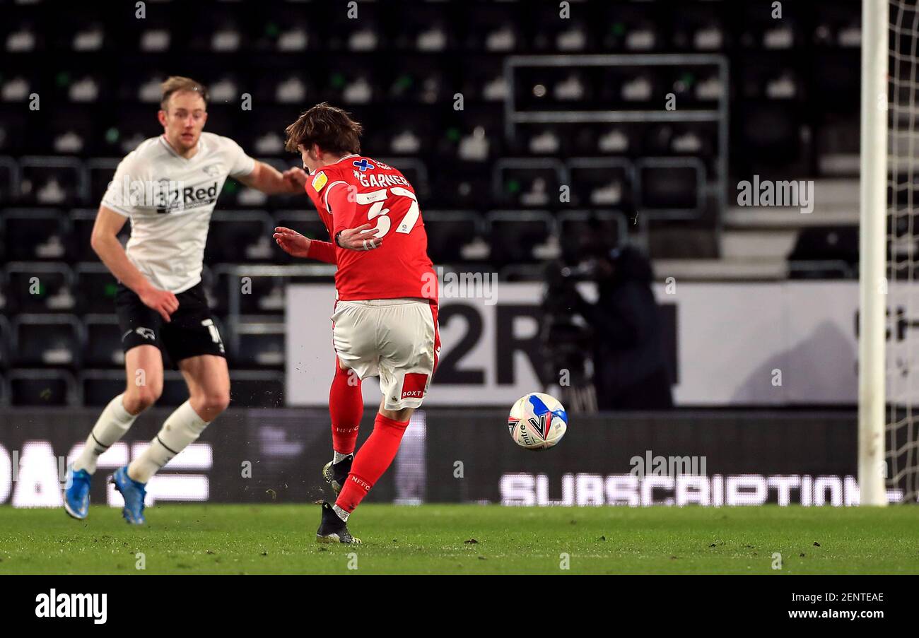 Nottingham Forest's James Garner scores their side's first goal of the ...