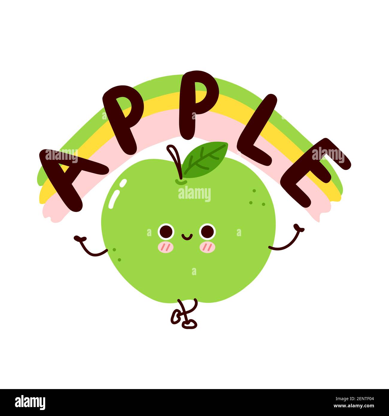 Cute Apple Vector