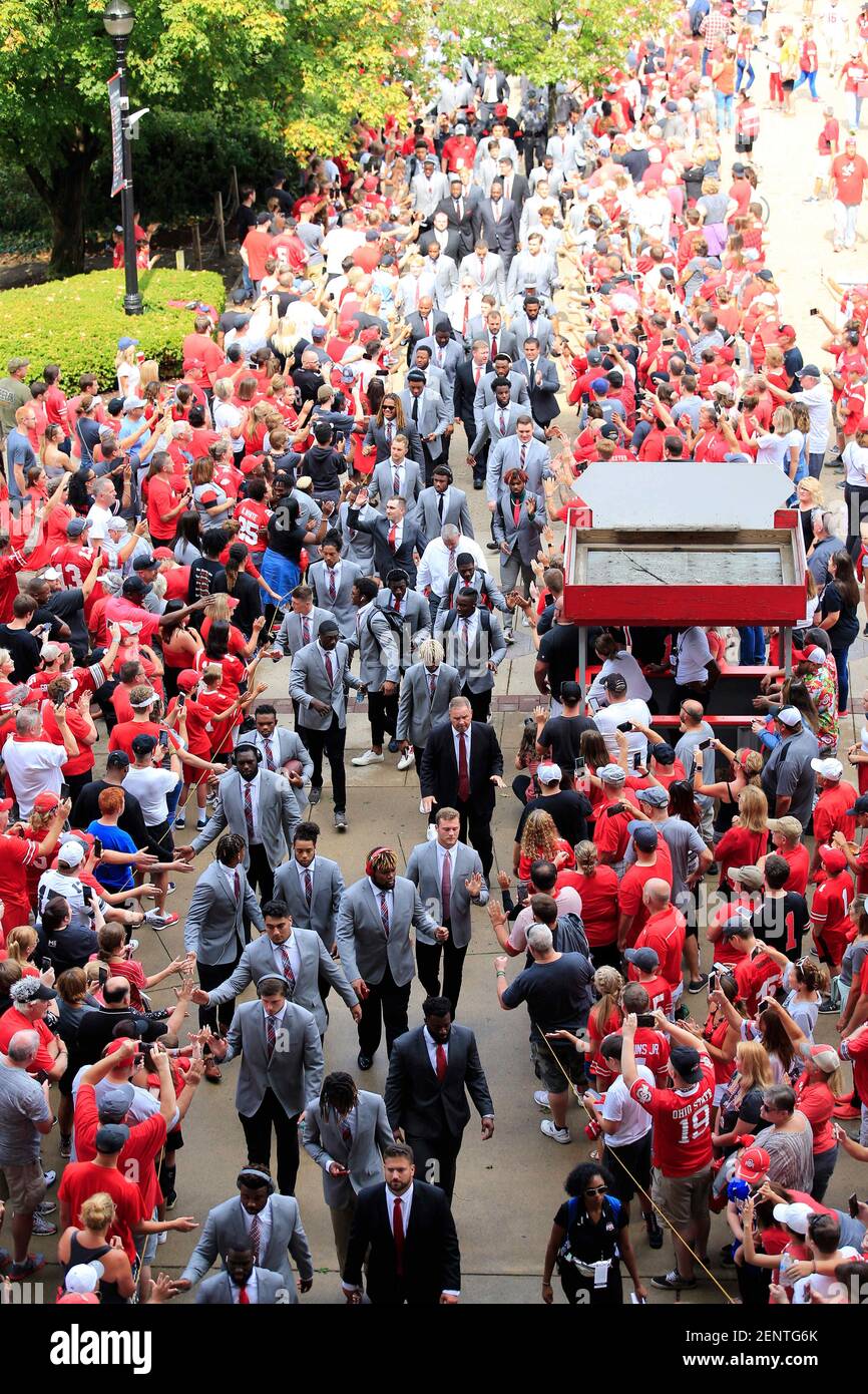September 21, 2019: Ohio State Buckeyes team takes part in the ...
