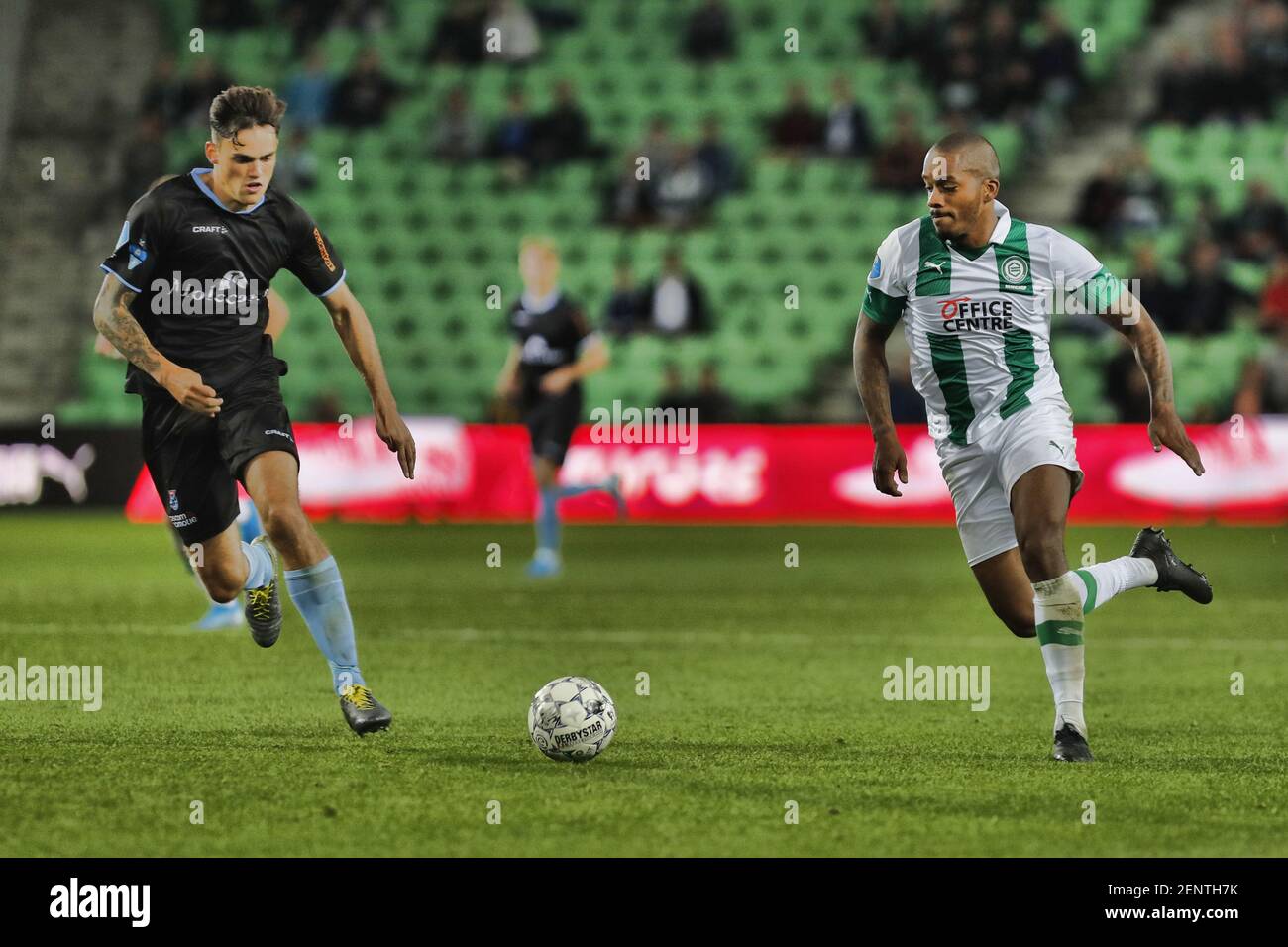 Groningen l r charlison benschop of fc groningen hi-res stock ...
